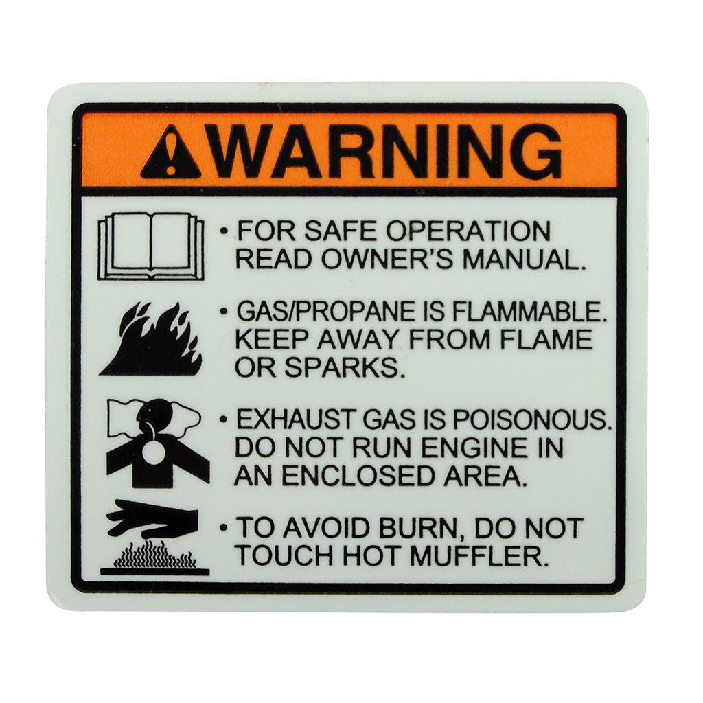 KAWASAKI WARNING LABEL-KAW56071-0216 | Mowermerch Australia