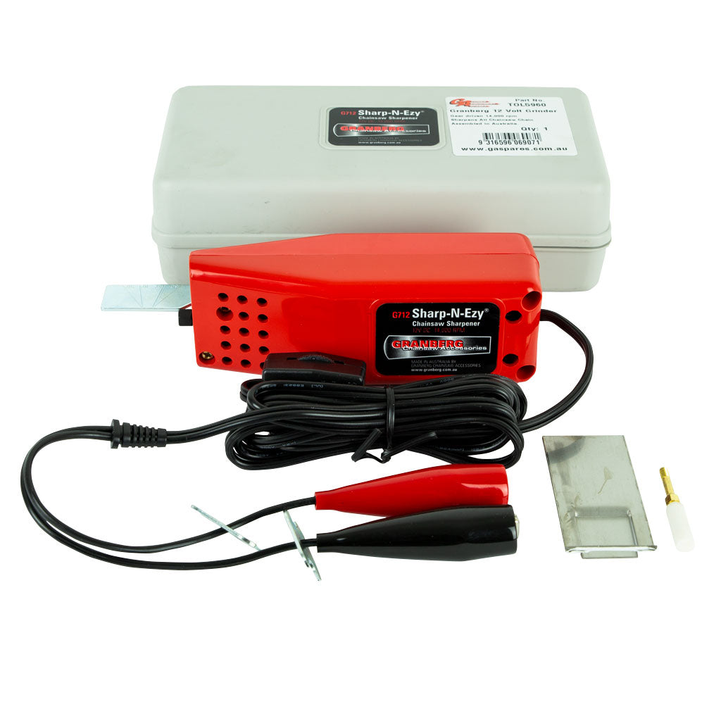 GRANBERG 12V 14000 RPM GEAR DRIVE CHAIN GRINDER FOR SHARPENING CHAINSAW ...